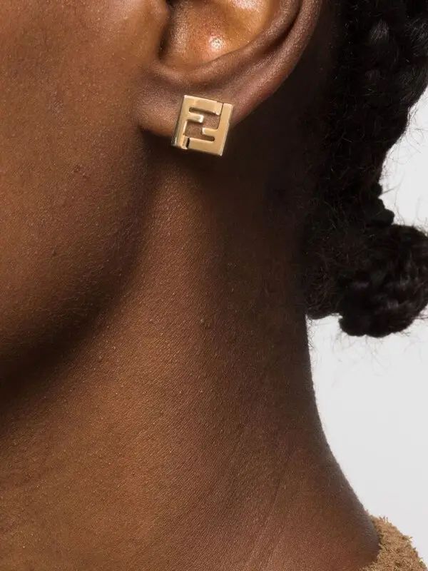 Fendi Ff Stud Earrings
