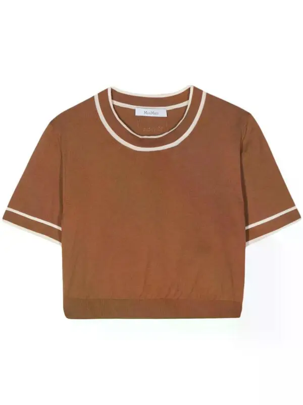 Max Mara Fine-knit Cropped Top