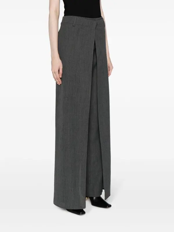 Fendi Layered Virgin Wool Trousers
