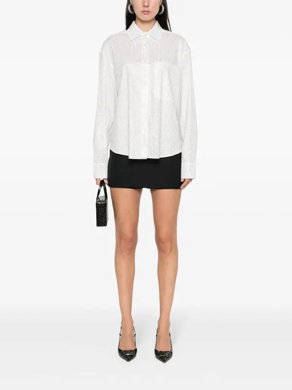 Giuseppe Di Morabito Crystal-embellished Poplin Shirt