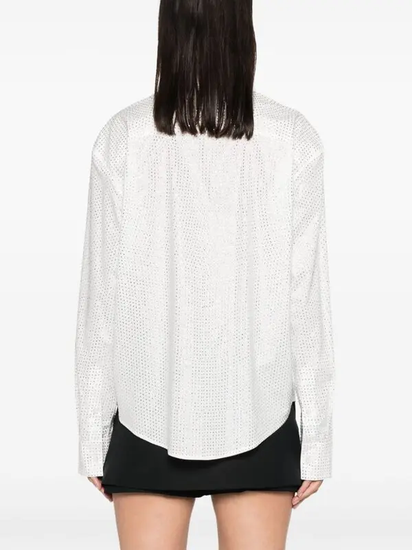 Giuseppe Di Morabito Crystal-embellished Poplin Shirt