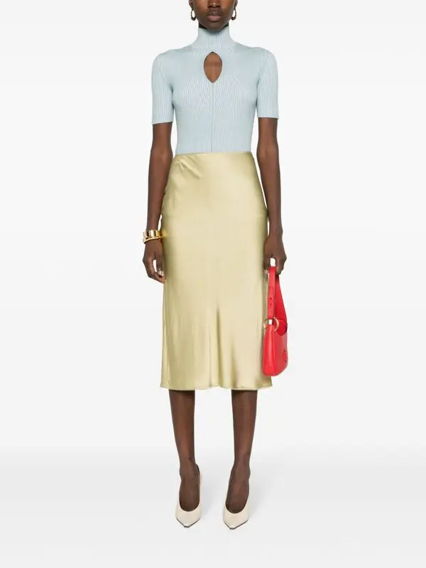 Fendi Cut-out Detail Knitted Top - Blue