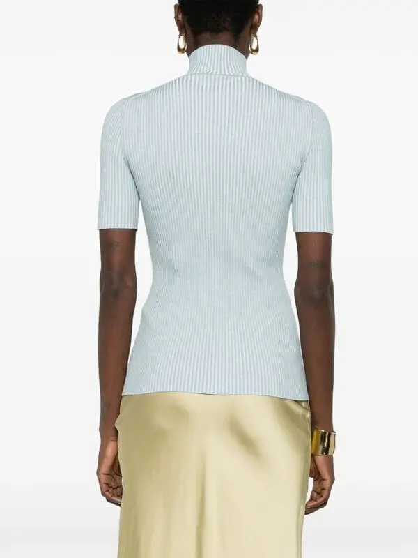 Fendi Cut-out Detail Knitted Top - Blue