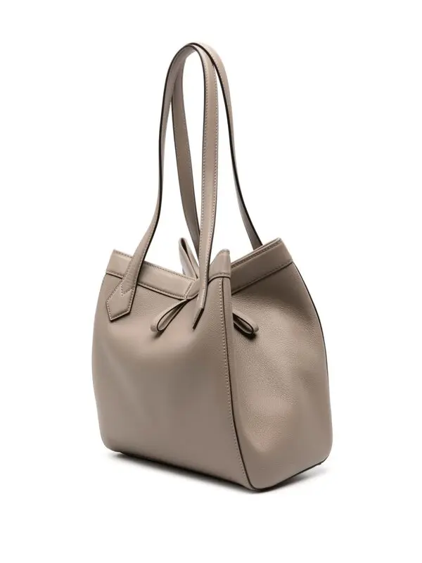 Fendi Origami Leather Shoulder Bag - Neutrals