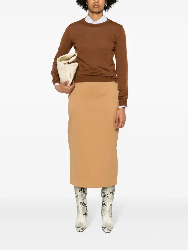 Max Mara Cresta Cotton Pencil Skirt