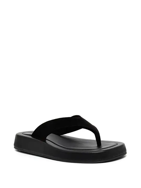 THE ROW Padded Leather Flip Flops