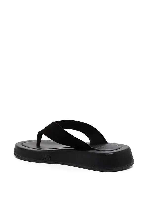 THE ROW Padded Leather Flip Flops