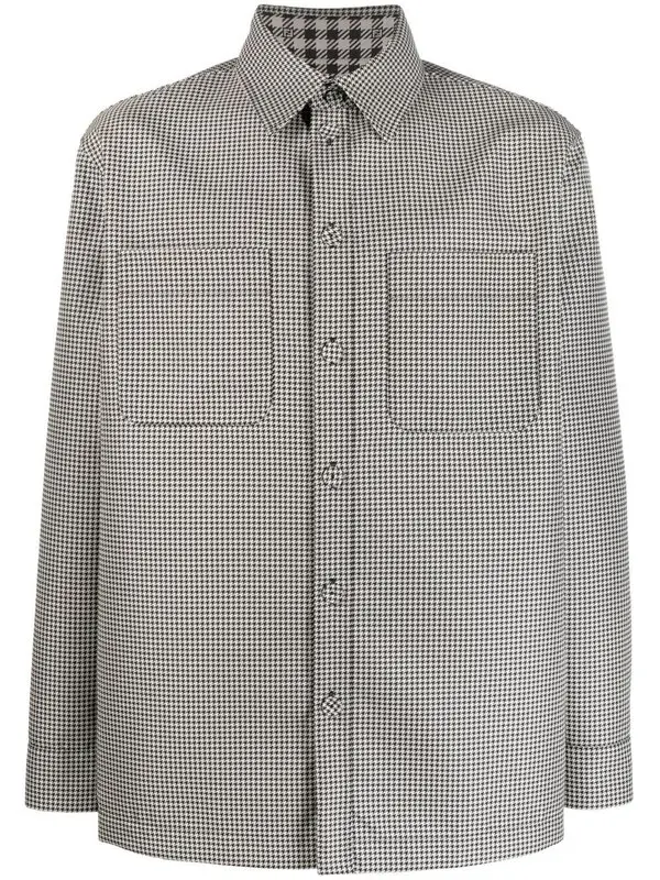 Fendi Houndstooth-check Reversible Jacket