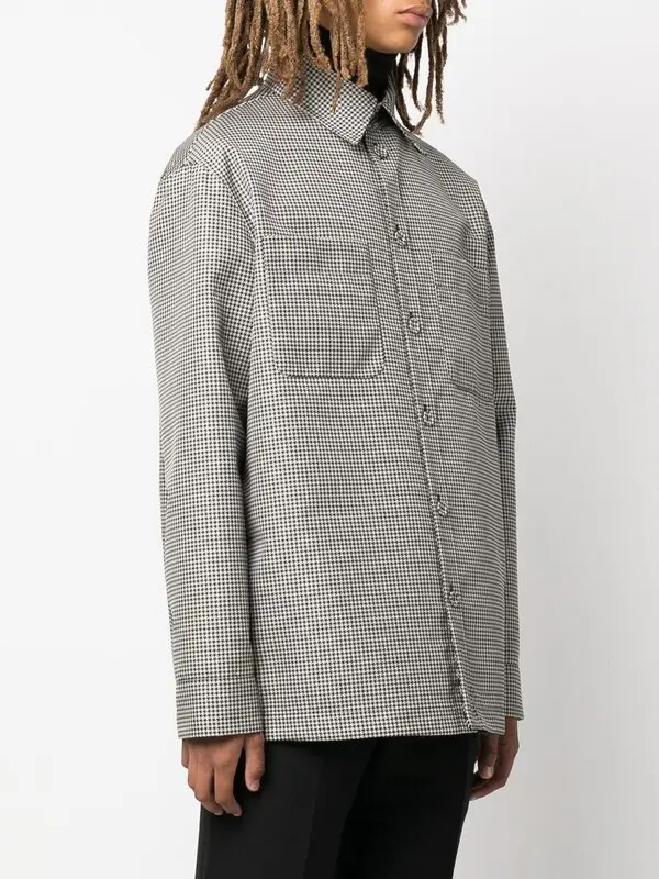 Fendi Houndstooth-check Reversible Jacket