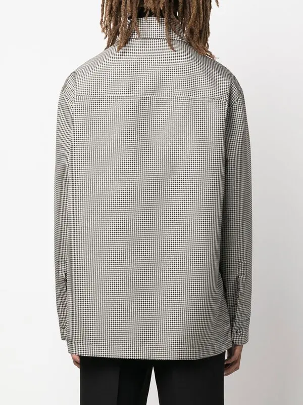 Fendi Houndstooth-check Reversible Jacket