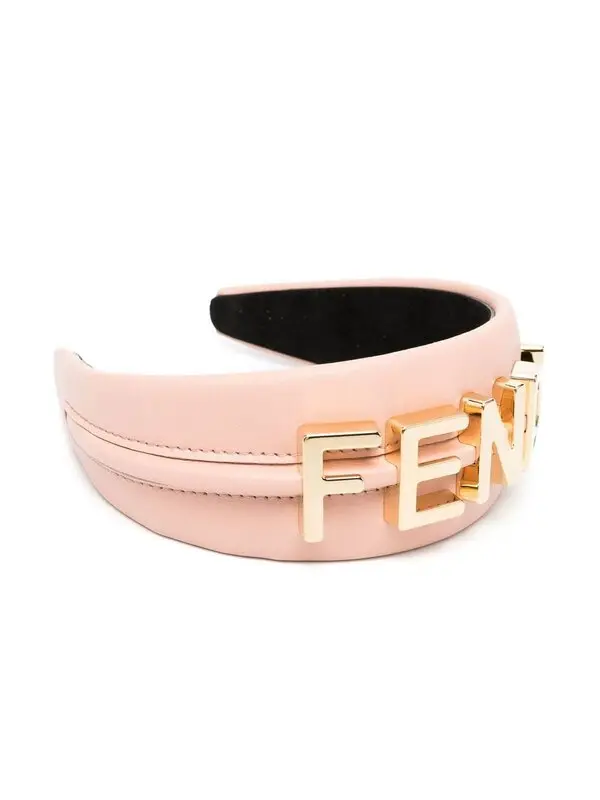 Fendi Logo-Embellished Headband In Pink - 20% Off | Editorialist display picture 2