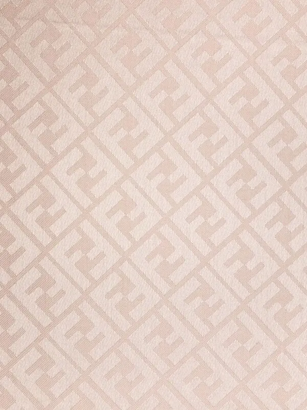 Fendi Monogram-pattern Print Scarf - Neutrals