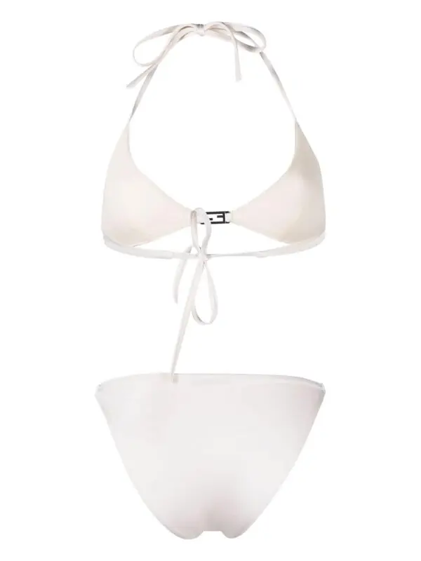 Fendi Logo Plaque Triangle-cup Bikini