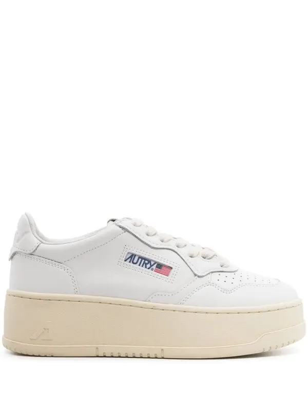 AUTRY Medalist Platform Sneakers - White