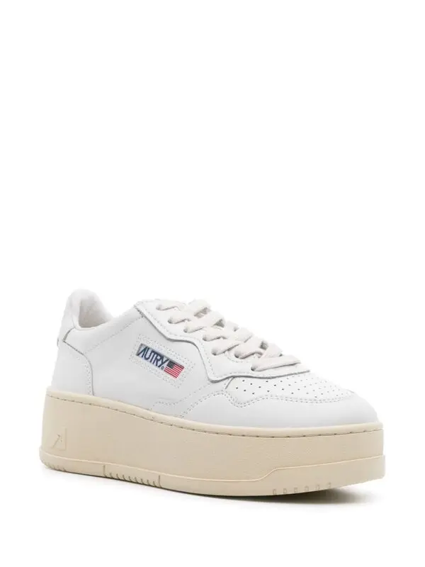 AUTRY Medalist Platform Sneakers - White