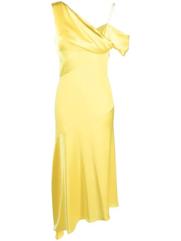 Loewe Asymmetric Draped Midi Dress
