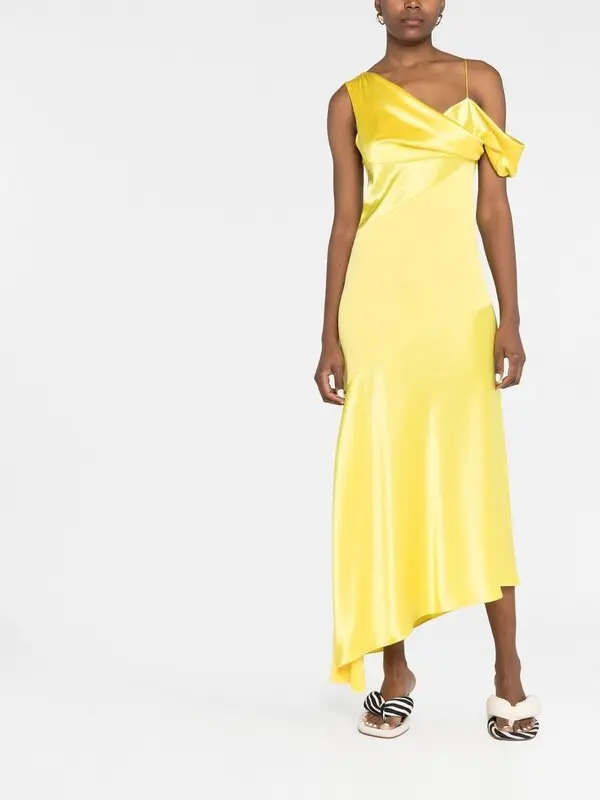 Loewe Asymmetric Draped Midi Dress