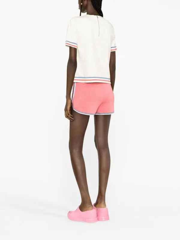 Fendi Striped Knitted Shorts