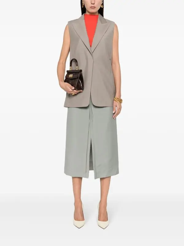 Fendi Mohair-wool Waistcoat - Brown