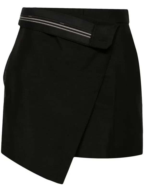 Fendi Folded-waist Wrap Shorts