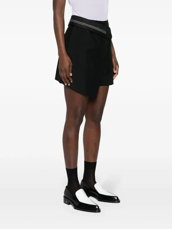 Fendi Folded-waist Wrap Shorts