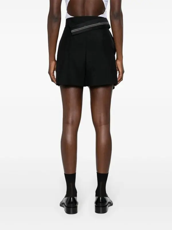 Fendi Folded-waist Wrap Shorts