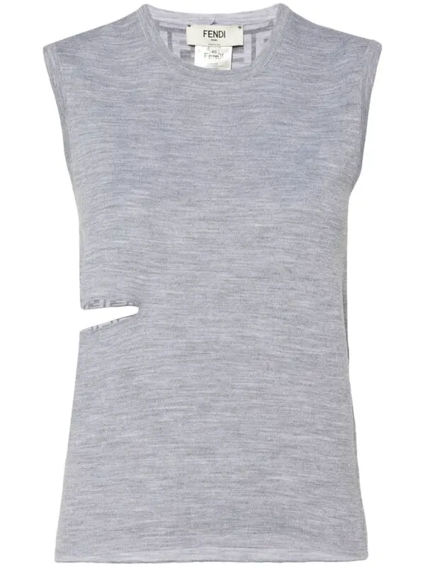 Fendi Ff-motif Tank Top