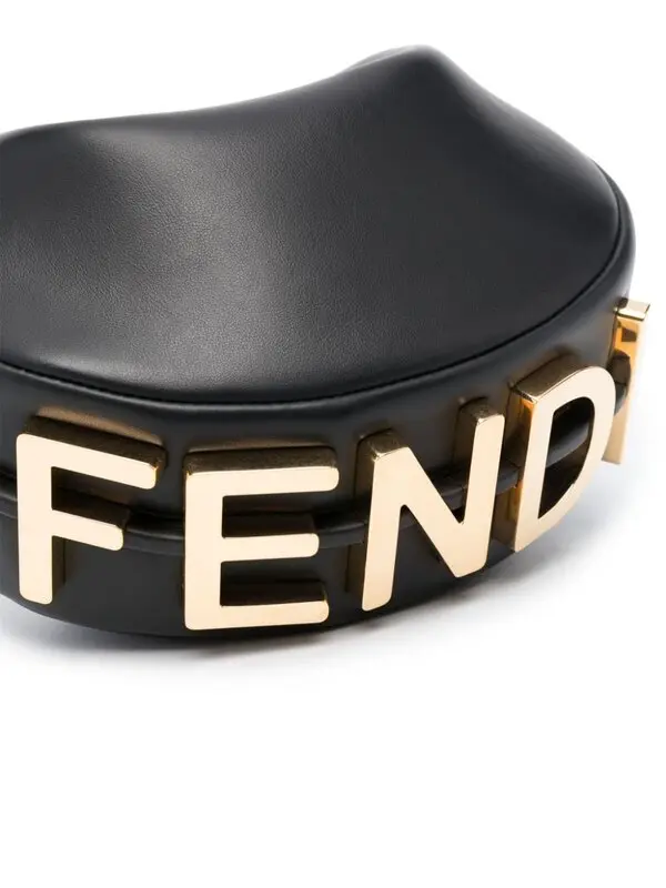Fendi Graphy Mini Tote - Black