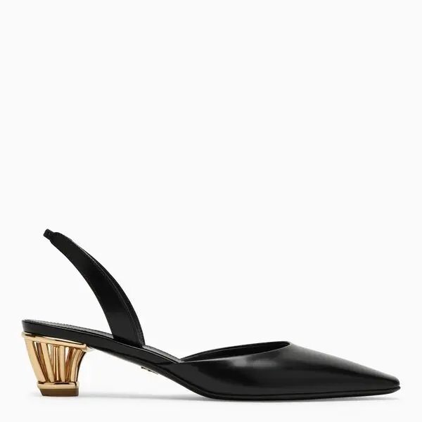 Ferragamo Slingback Pumps In Black 42% Off Editorialist