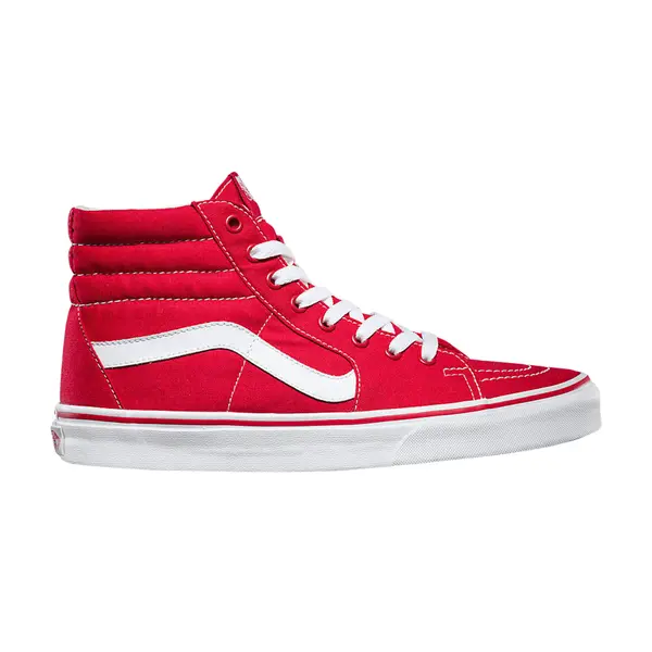 VANS Sk8-hi Canvas Sneakers - Red