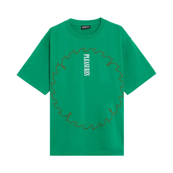 PLEASURES Saw Heavyweight T-shirt - Green