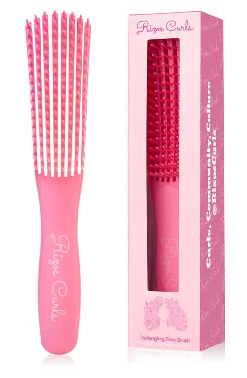 RIZOS CURLS Detangling Flexi Brush - Pink
