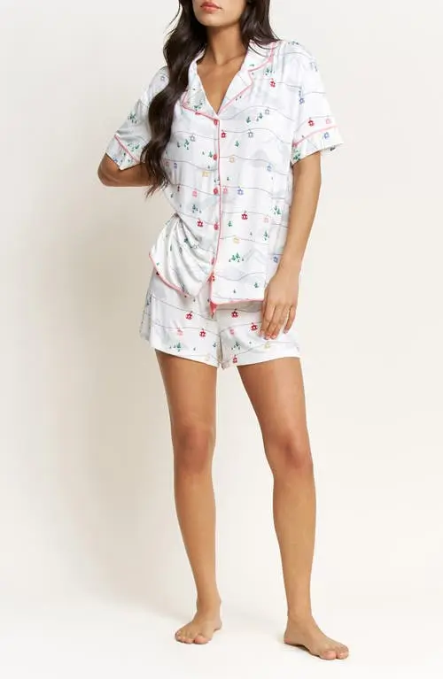 Honeydew Intimates All American Shortie Pajamas - Ivory Gondolas