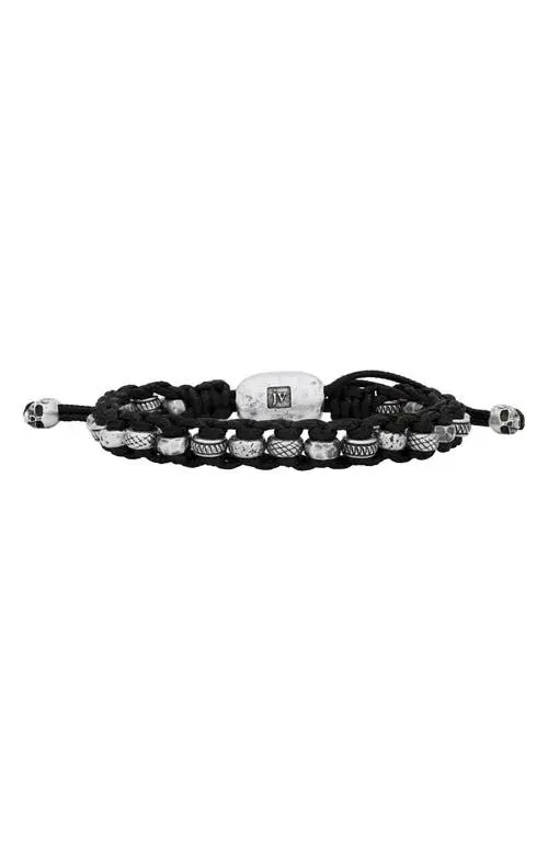 John Varvatos Sterling Beaded Slider Bracelet