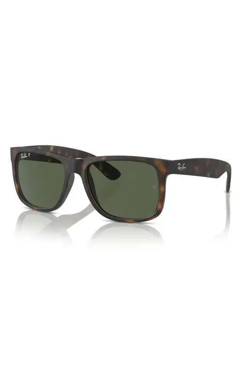 Ray-ban 55mm Polarized Square Sunglasses - Brown Havana