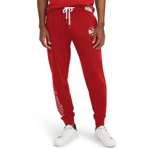 Tommy Hilfiger Atlanta Hawks Carl Bi-blend Fleece Jogger Pants - Red