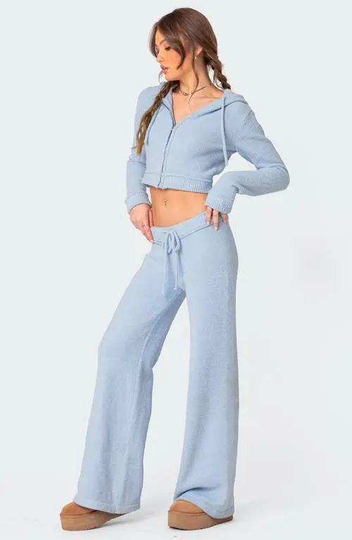 EDIKTED Plush Supersoft Knit Drawstring Pants