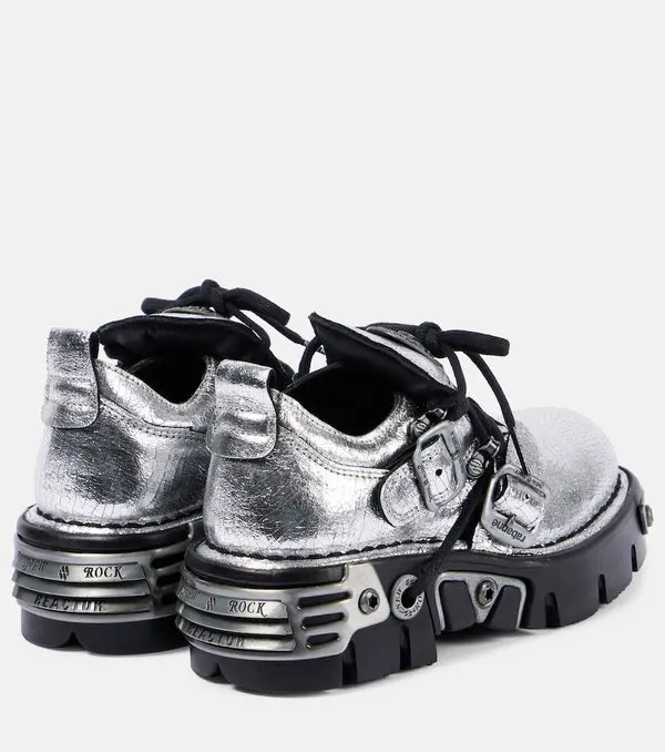 Rabanne X New Rock Embellished Leather Boots