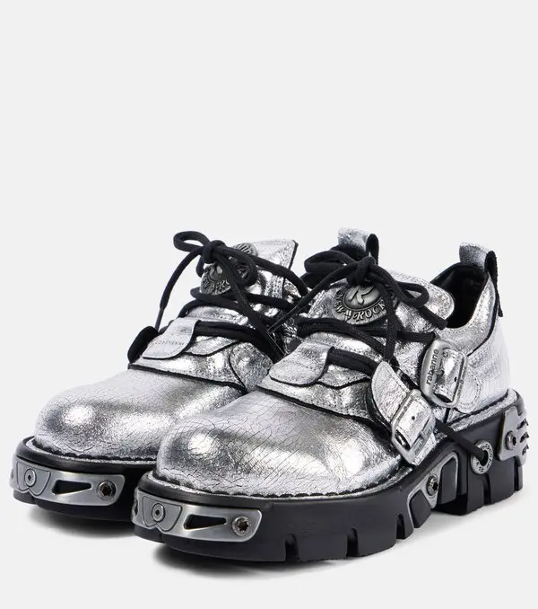 Rabanne X New Rock Embellished Leather Boots