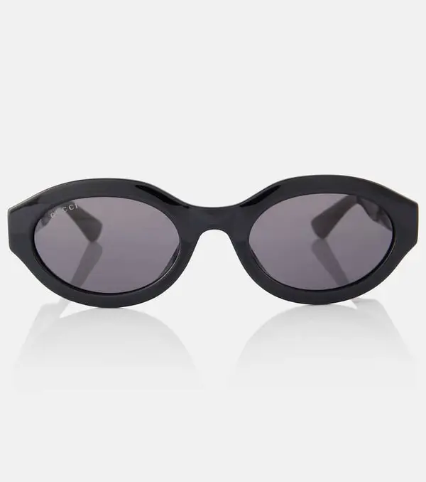 Gucci Oval Sunglasses - Black