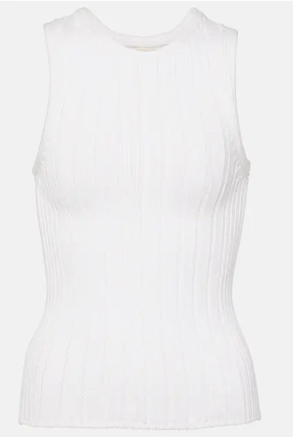 Khaite Manu Cotton-blend Tank Top