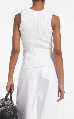 Khaite Manu Cotton-blend Tank Top