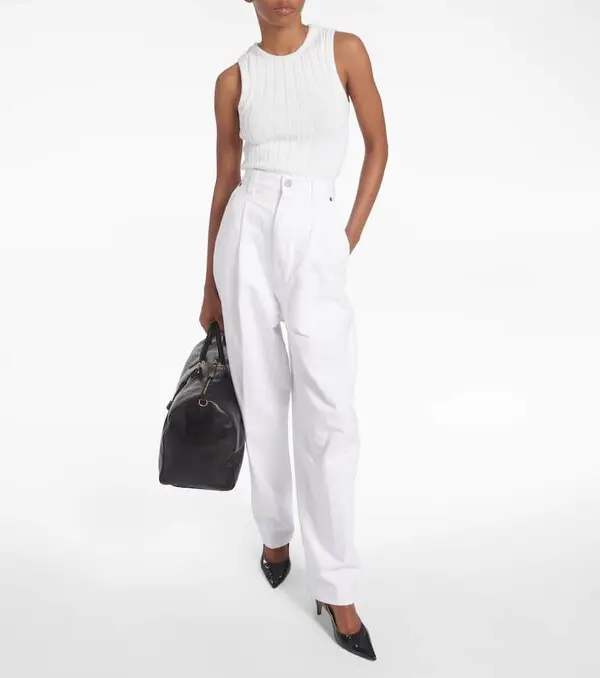 Khaite Manu Cotton-blend Tank Top