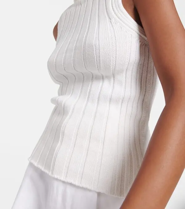 Khaite Manu Cotton-blend Tank Top