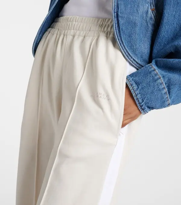 Isabel Marant Étoile Roldy Cotton-blend Jersey Sweatpants
