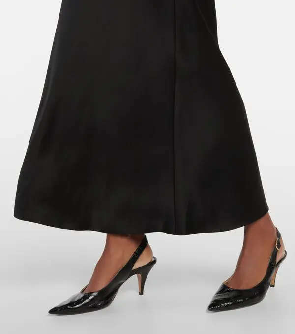 Khaite Joely Satin Slip Dress