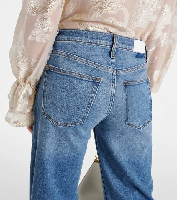 RE/DONE Mid-rise Wide-leg Jeans - Blue