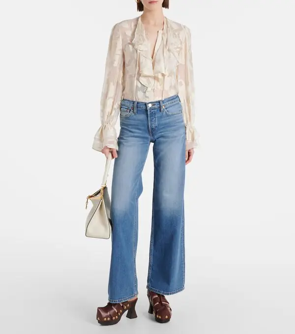 RE/DONE Mid-rise Wide-leg Jeans - Blue