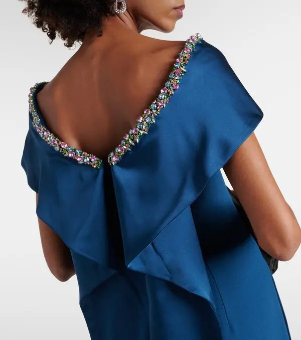 Safiyaa Sallie Embellished Crêpe Gown