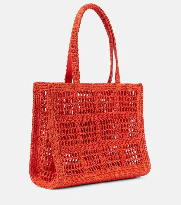 Tory Burch Ella Small Raffia Tote Bag